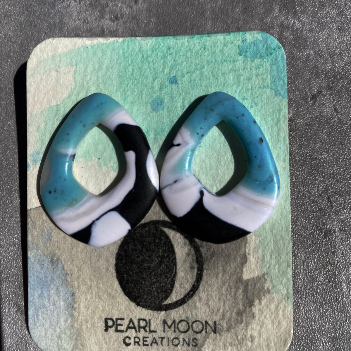 Stonewashed Earrings – Pearl Moon Creations